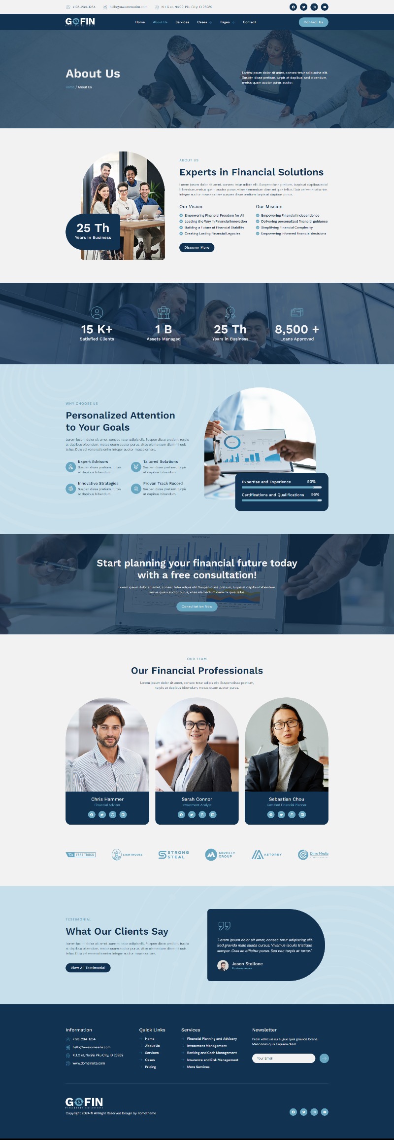 Gofin - Financial Solutions Elementor Template Kit by Rometheme ...